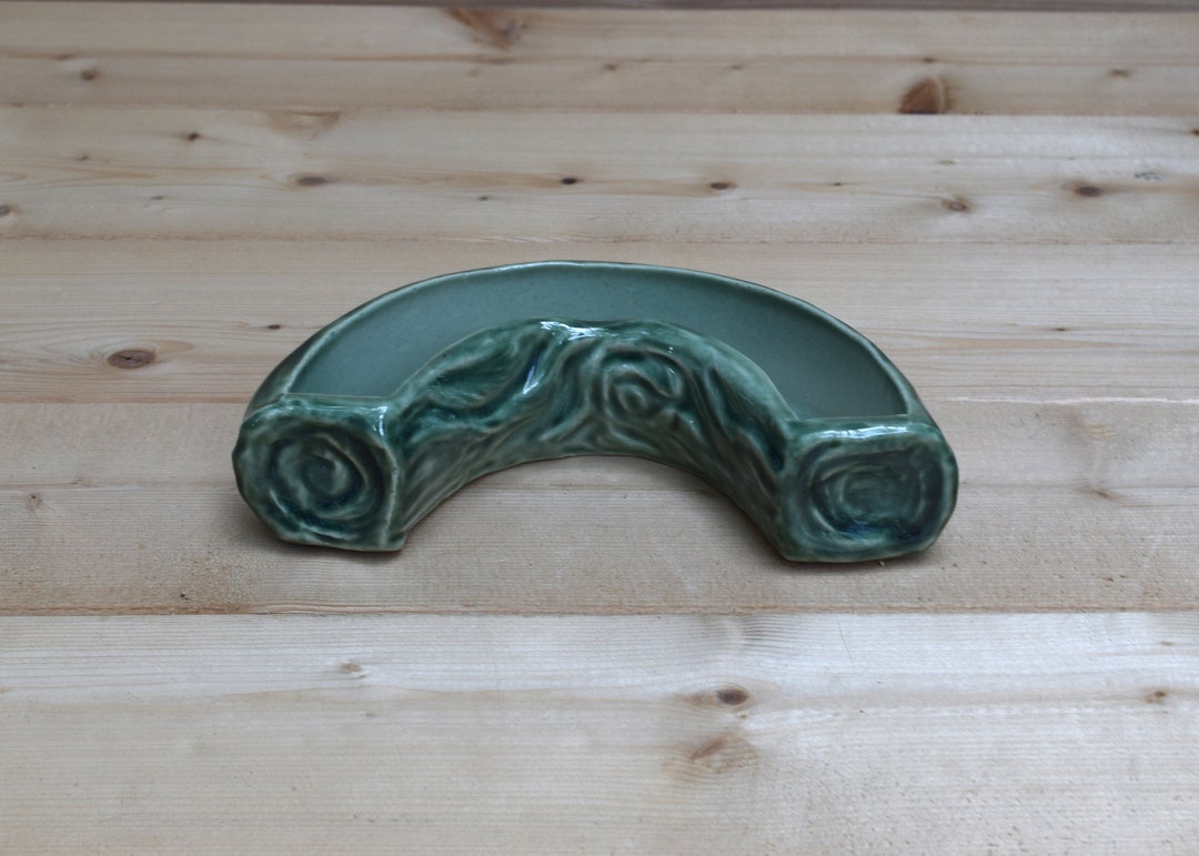 Green Wade Posy Log Vase, Mini Planter - Etsy
