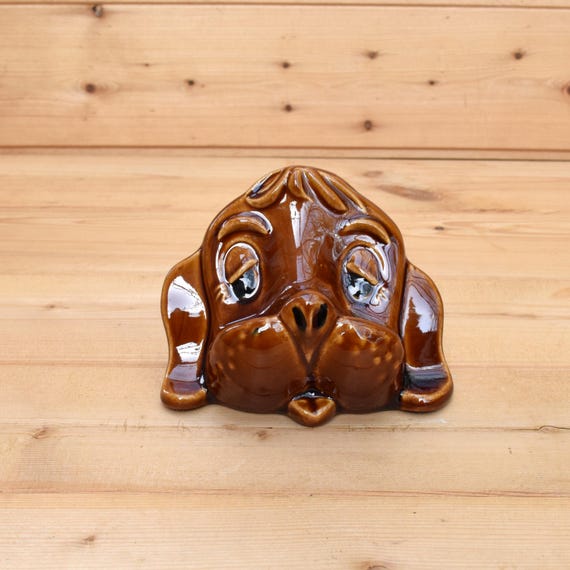 Denmead Pottery Dog Head Glasses Stand - Gem