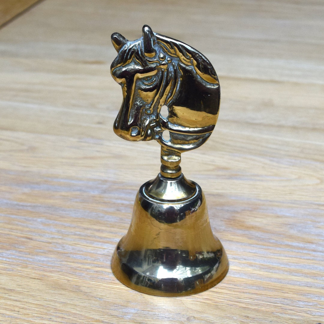 Horse Head Brass Bell - Etsy