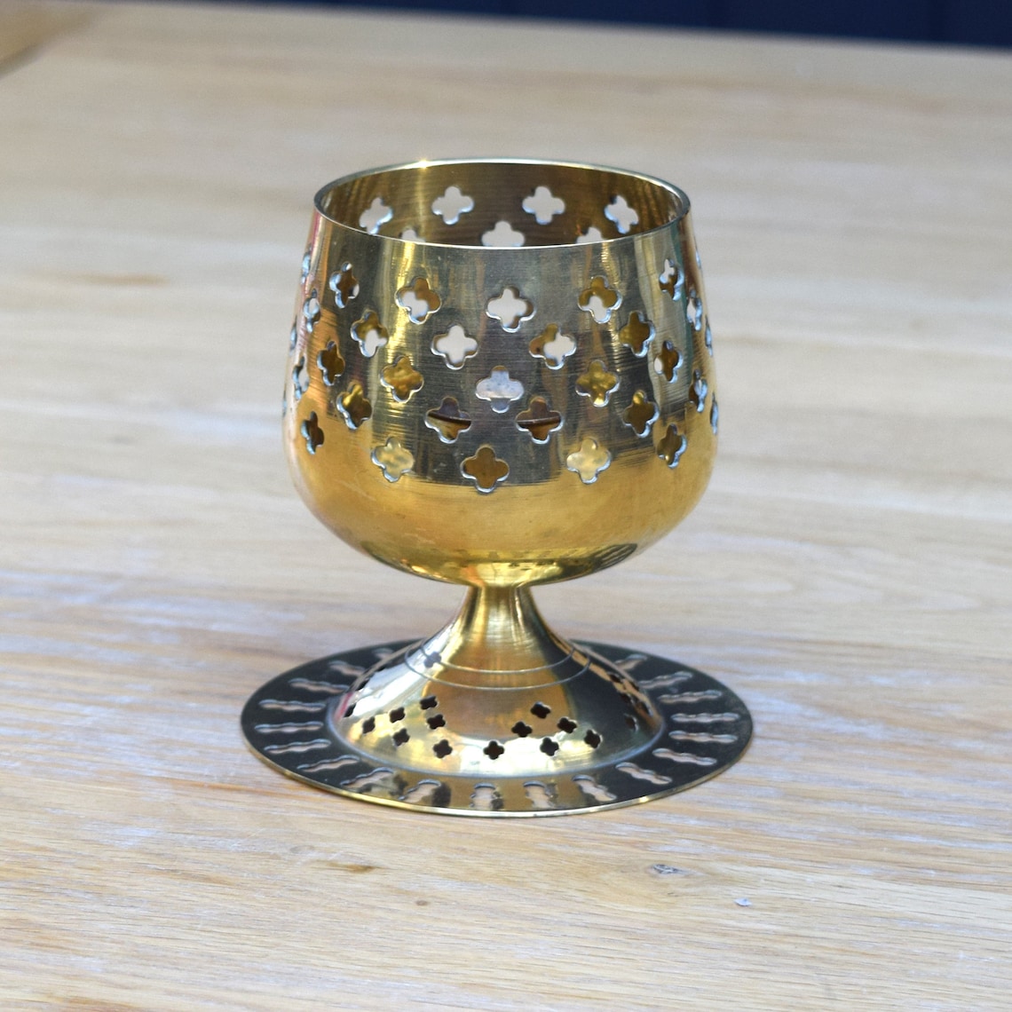 Brass Goblet Style Candle Holder - Etsy