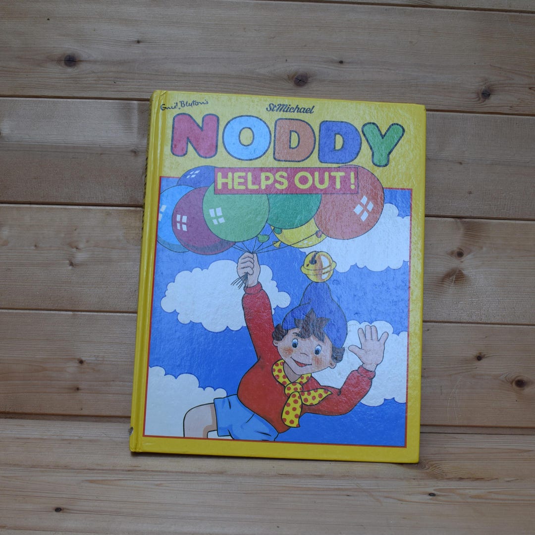 St Michael Enid Blyton's Noddy Helps Out Book 1984 - Etsy