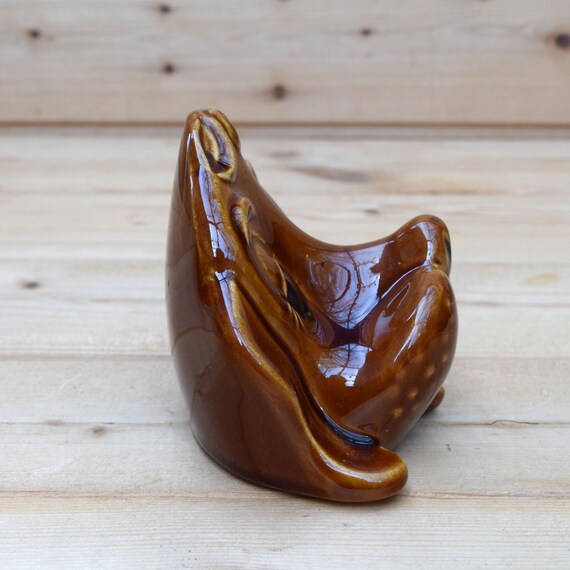 Denmead Pottery Dog Head Glasses Stand - Gem