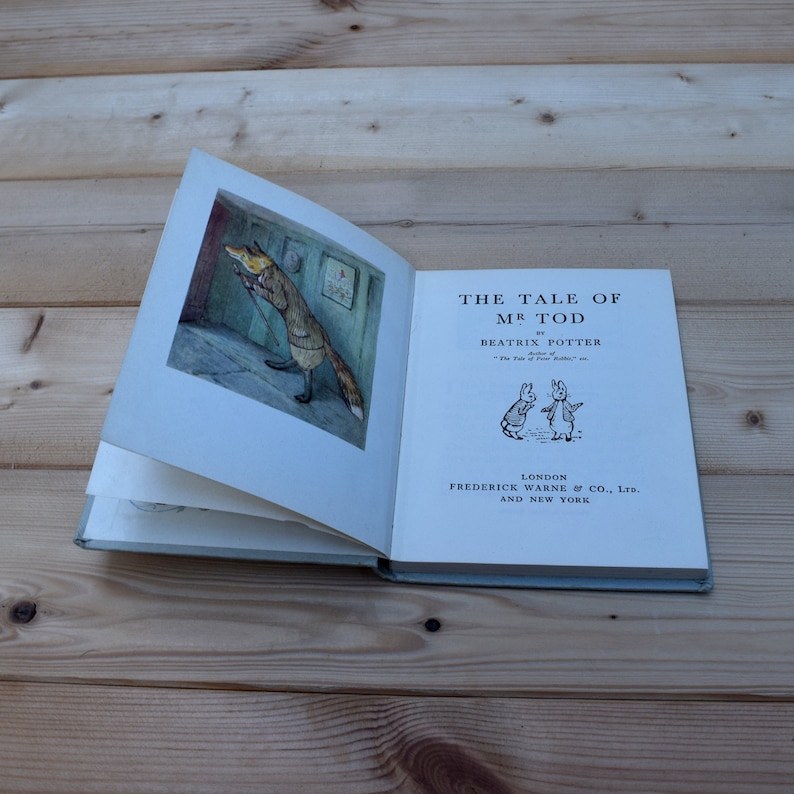 The Tale of Mr Tod by Beatrix Potter Book 1986 Edition - Etsy