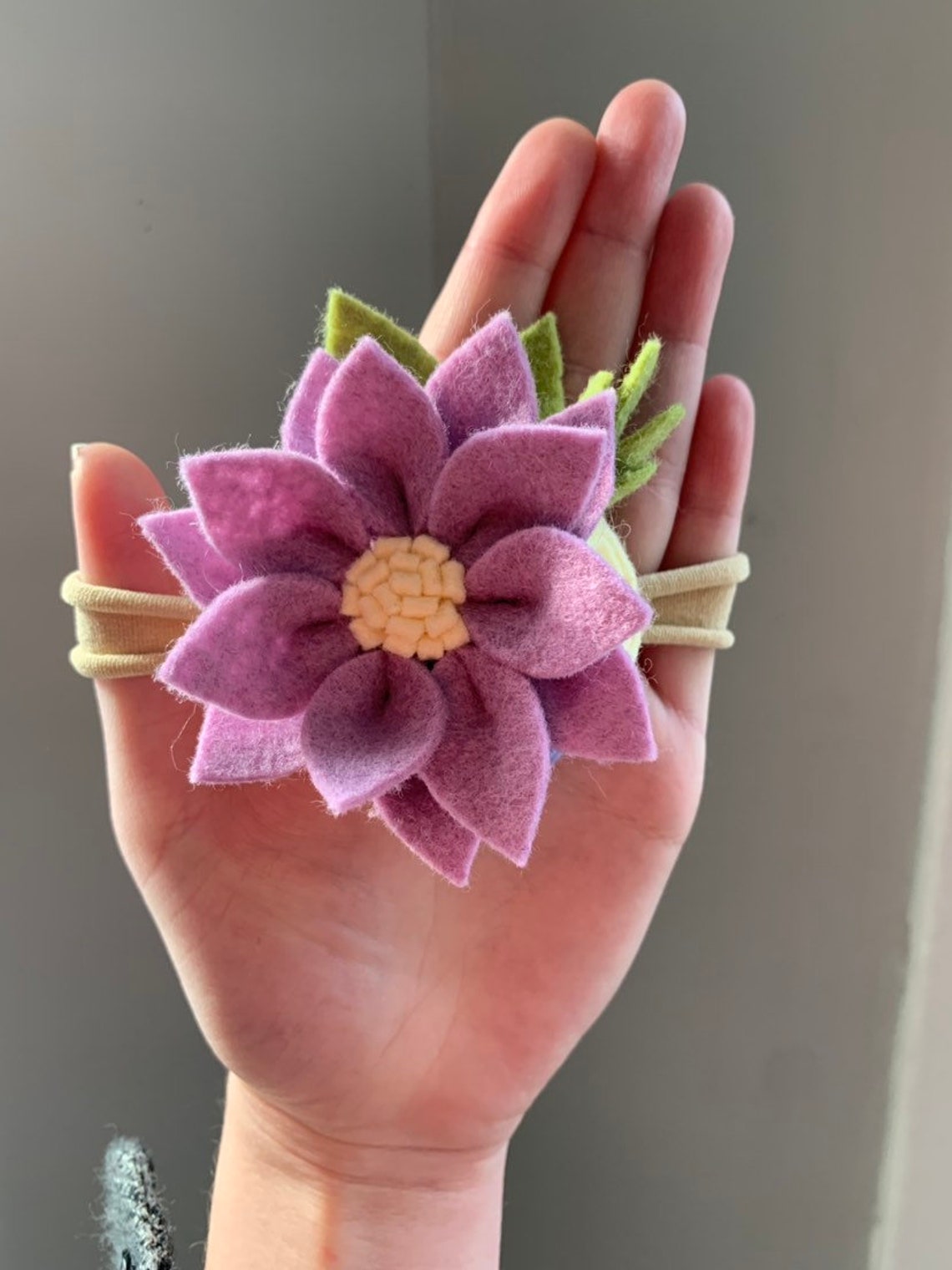 Periwinkle Felt Flower Headband Felt Flower Headband Purple Felt ...