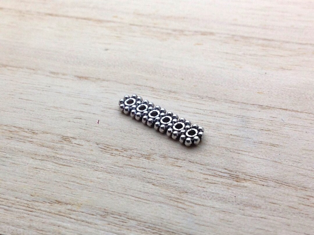 X4 Interlayers 6-hole Silver Metal Bars, 19.9x4.9mm: AC0027 - Etsy