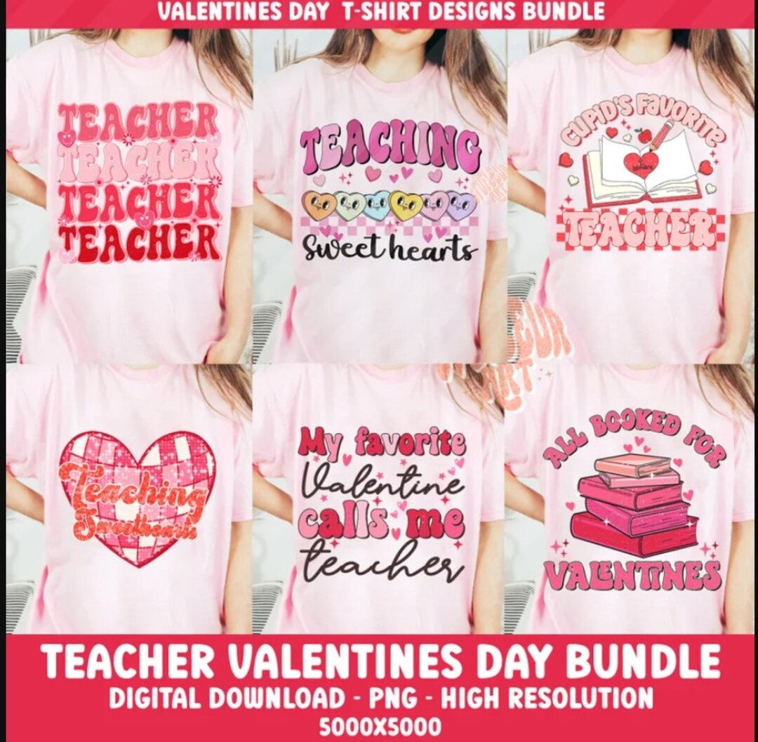 Teaching Sweethearts Png, Teacher Valentines Png, Valentines Png, Retro ...