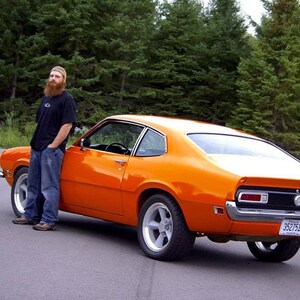 Ford Maverick Design BIG BANNER 1970 1971 1972 70 71 72 Silhouette Art ...