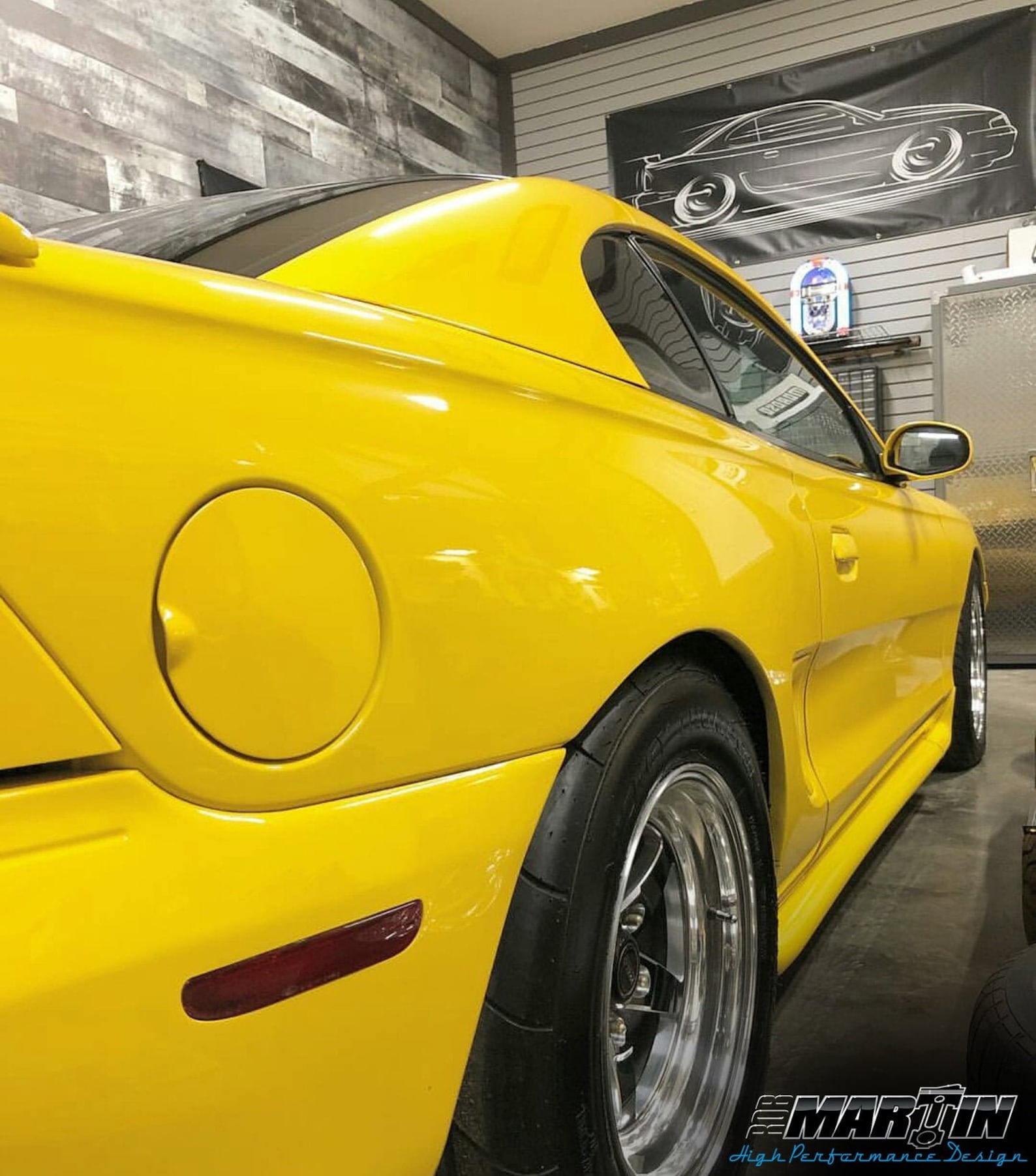 BIG BANNER SN95 Mustang 1994 1995 1996 1997 1998 Ford GT Silhouette Art ...