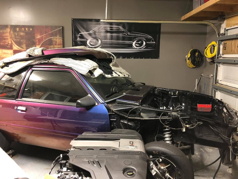 Fox Body Notch Mustang BIG BANNER 1987-1993 Notchback Coupe - Etsy