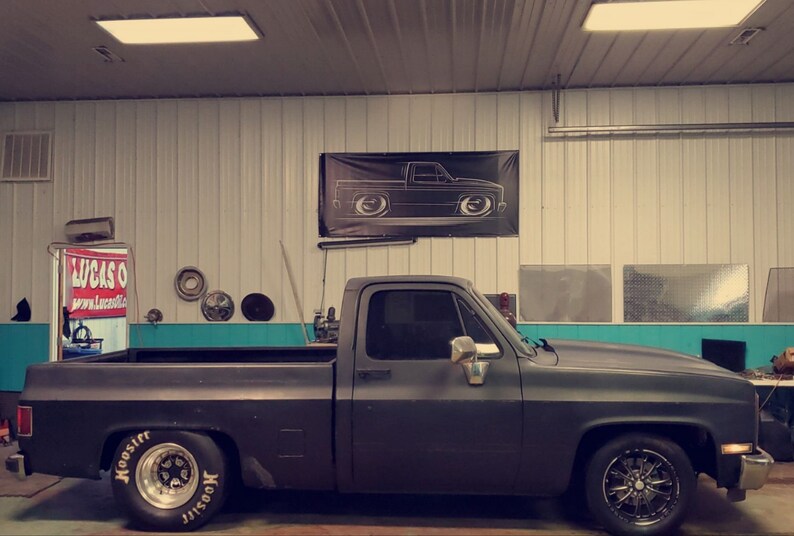 Square Body Chevy Truck BIG BANNER C-10 C10 Chevrolet GMC 1973-1987 73 ...