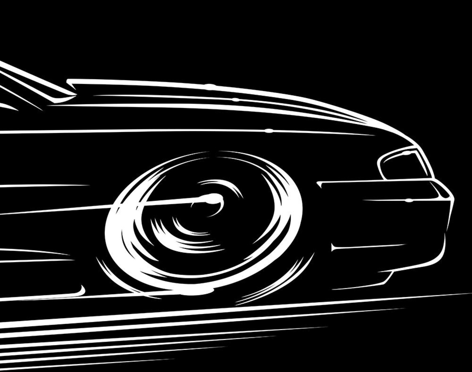 BIG BANNER SN95 Mustang 1994 1995 1996 1997 1998 Ford GT Silhouette Art ...