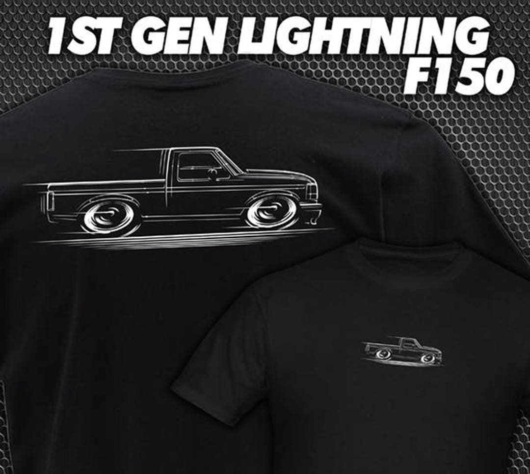 T-shirt 1st Gen Ford Lightning F-150 Truck 1993 1994 1995 SVT Pickup ...
