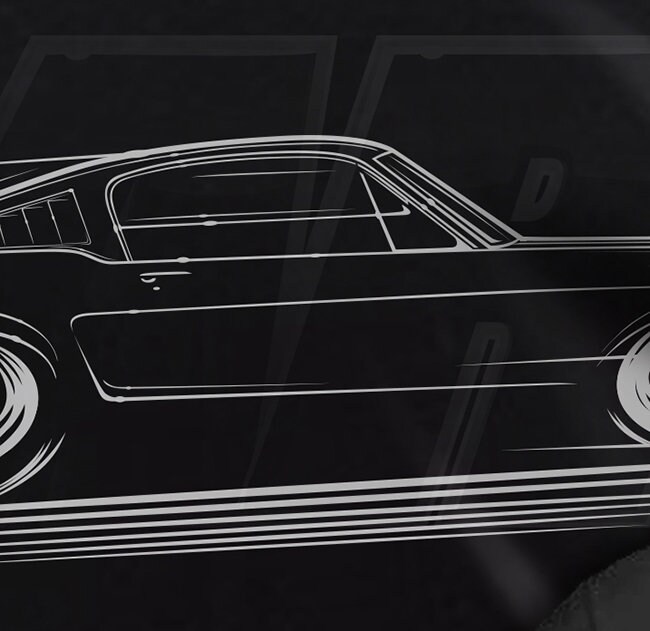 Hoodie 1965 1966 Fastback Mustang Art Ford GT 65 66 Silhouette Art - Etsy