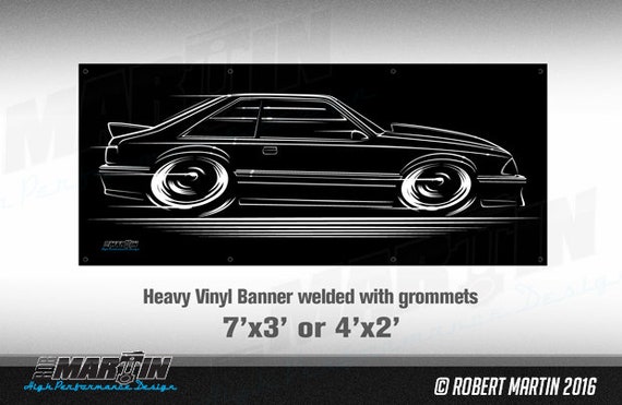 Fox Body Mustang SVT Cobra Art BIG BANNER 1993 Ford 5.0L - Etsy