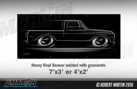 Second Gen C10 Chevy Truck BIG BANNER Chevrolet GMC 1967-1972 | Etsy