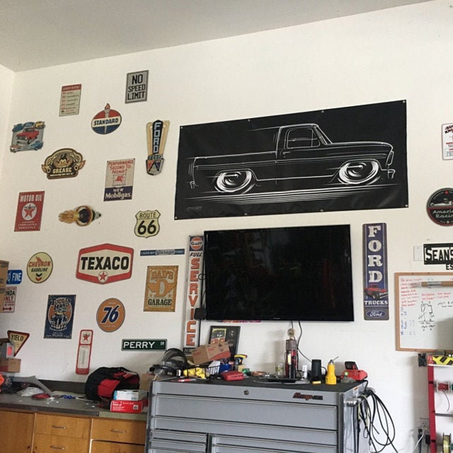 Big Banner 1967 - 1972 Ford F100 Bumpside Truck 1968 1969 1970 1971 ...