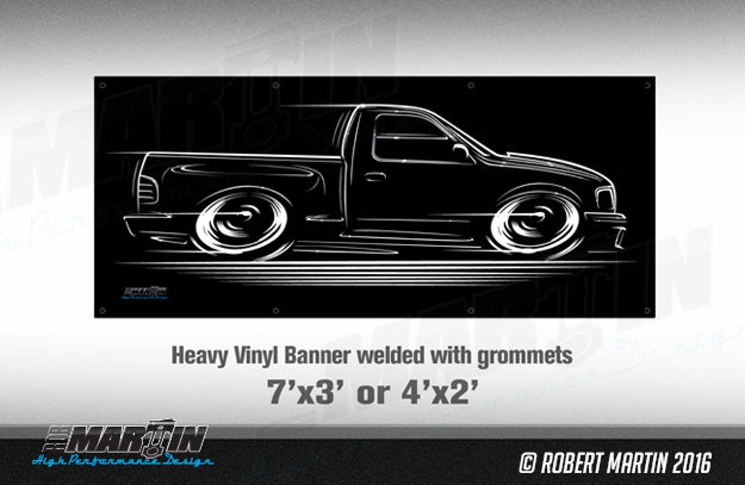 Big Banner 2nd Gen Ford SVT Lightning F-150 Truck 1999 2000 2001 2003 ...