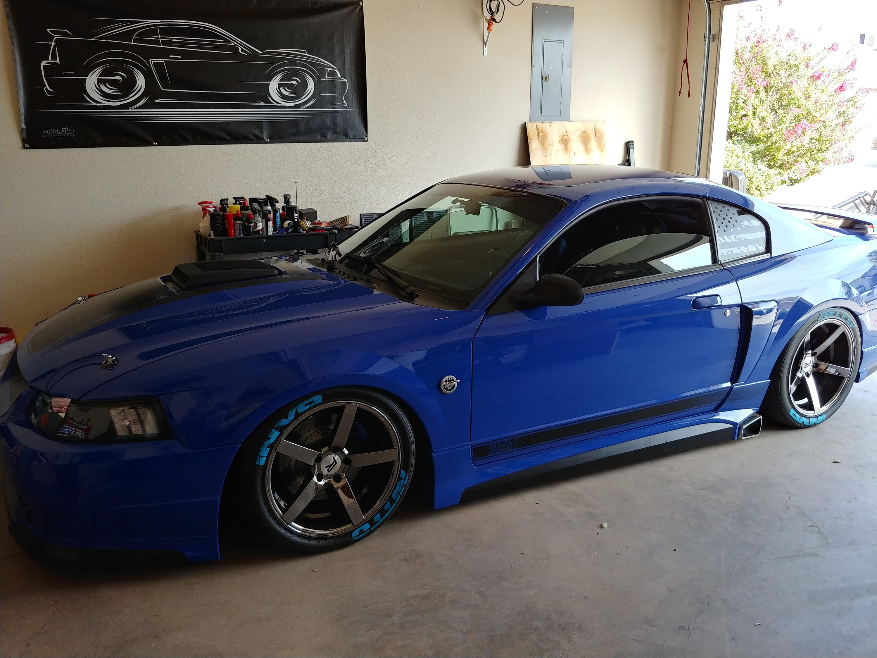 BIG BANNER New Edge Style Mustang GT 1999-2004 99 00 01 02 03 04 Ford ...