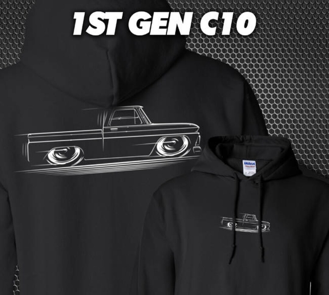 First Gen C10 Chevy GMC Truck Hoodie 1960-1966 Silhouette Art - Etsy