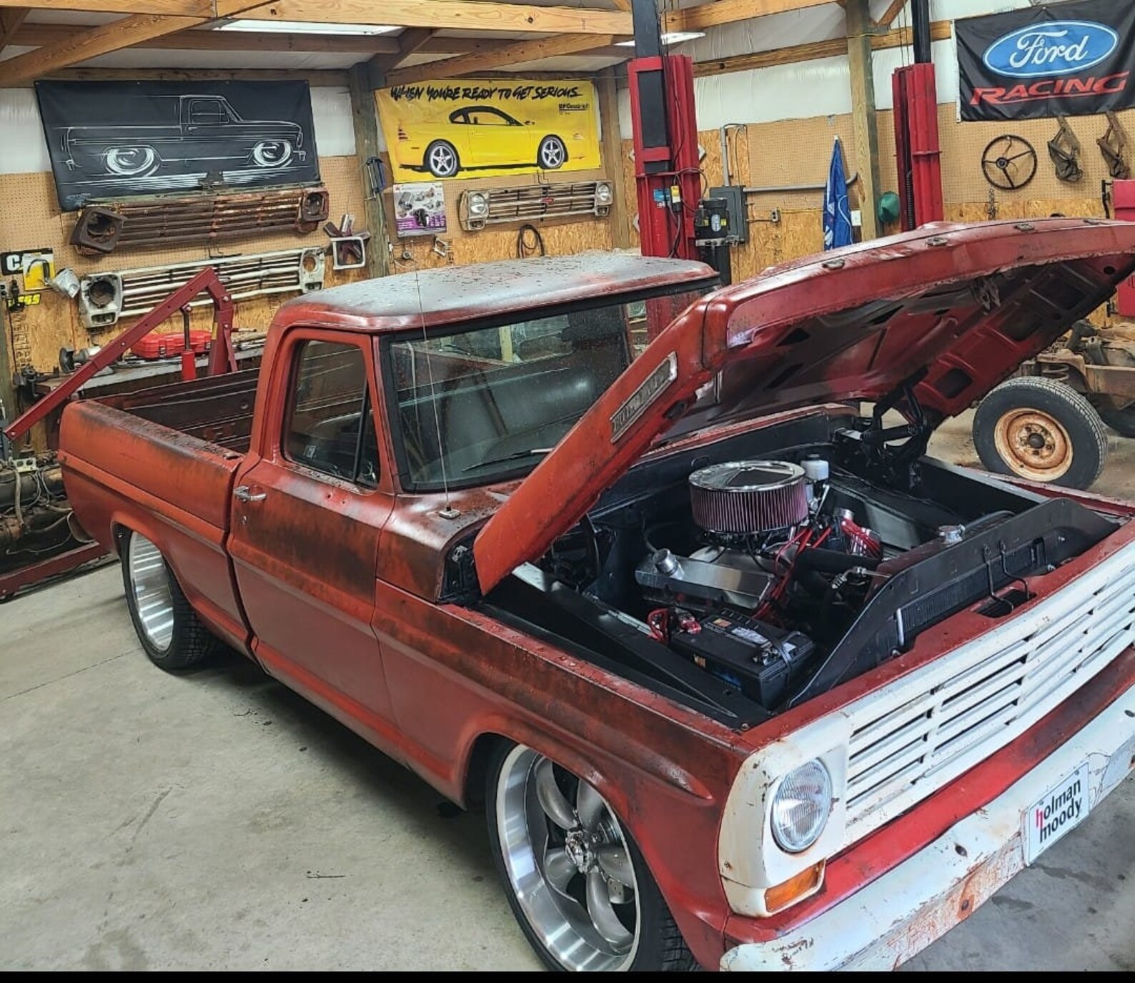 Big Banner 1967 - 1972 Ford F100 Bumpside Truck 1968 1969 1970 1971 ...
