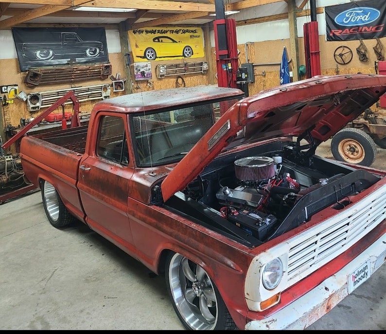 Big Banner 1967 - 1972 Ford F100 Bumpside Truck 1968 1969 1970 1971 ...