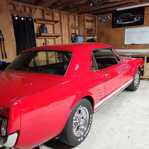 Big Banner 1965 1966 Fastback Mustang Art Ford GT 65 66 2+2 Silhouette ...