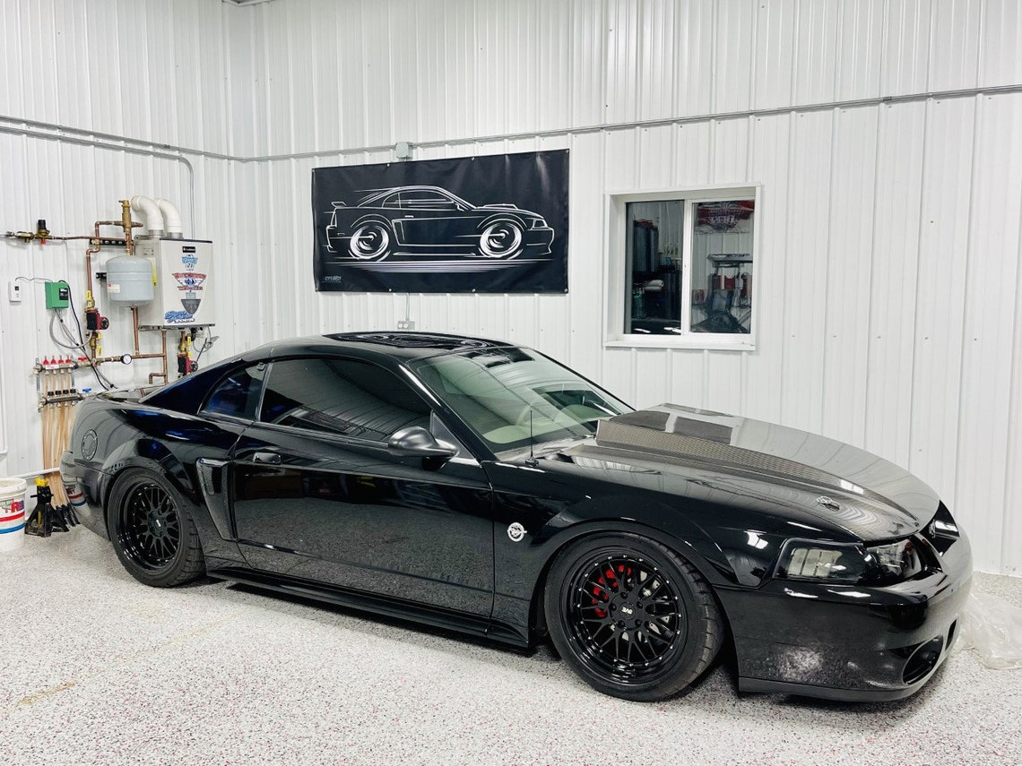 BIG BANNER New Edge Style Mustang GT 1999-2004 99 00 01 02 03 04 Ford ...