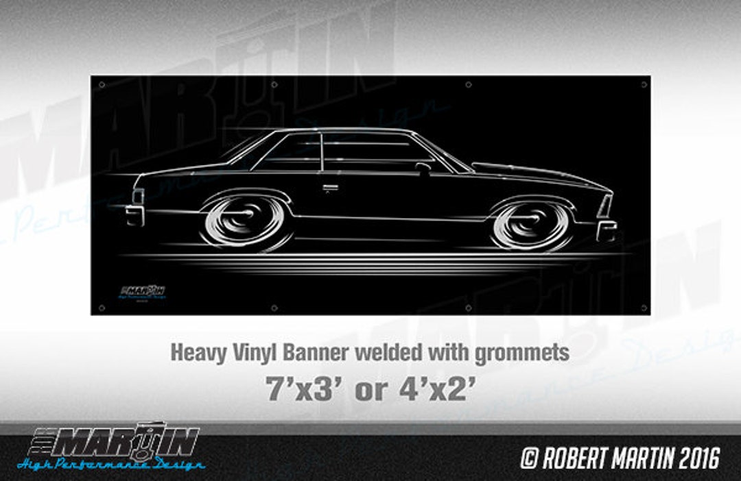 Big Banner Chevy Malibu Art 1978 1979 1980 1981 1982 1983 Chevrolet G ...