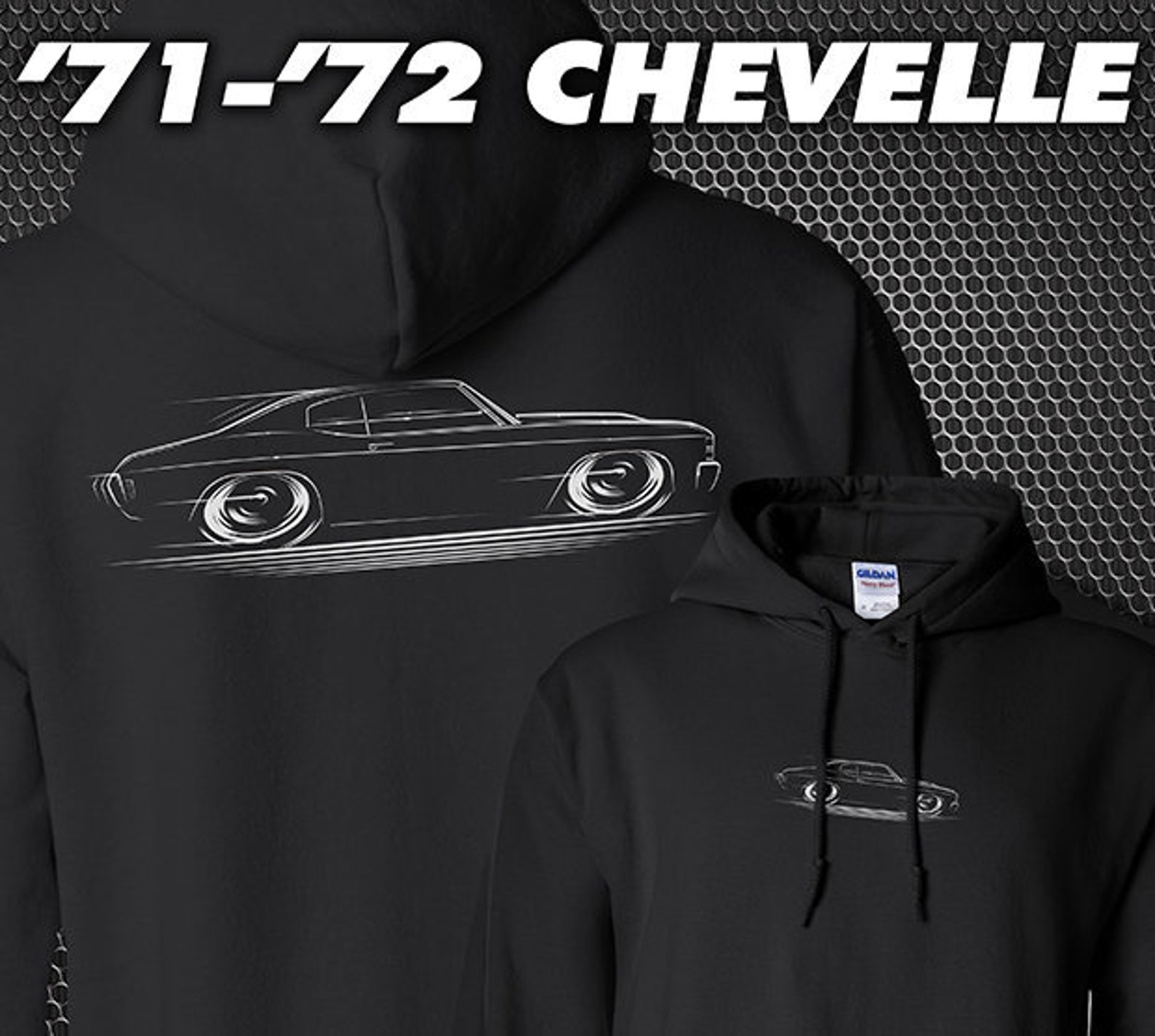Hoodie 1971 1972 Chevelle 71 '72 Chevy Chevrolet SS Super | Etsy