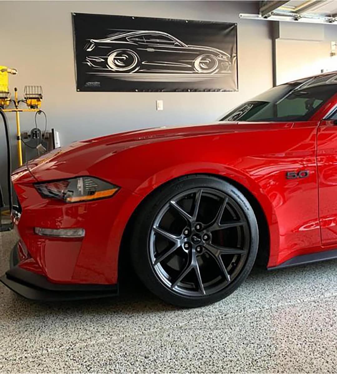BIG BANNER 2018-2021 Mustang Ford GT S197 5.0 Silhouette Art - Etsy