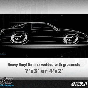 BIG BANNER 1982 1992 3rd Gen Chevy Camaro IROC Z28 Chevrolet | Etsy