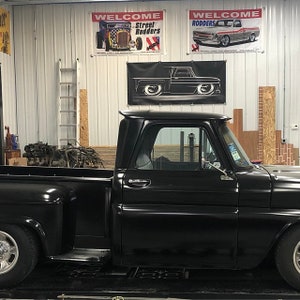 First Gen C10 Step Side Chevy GMC Truck Hoodie 1960-1966 Silhouette Art ...