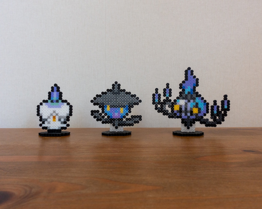 Litwick, Lampent and Chandelure Pokemon Figures, Pokemon Gifts, Pixel ...