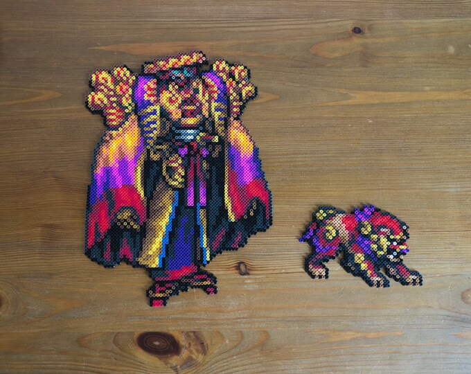 Vivi Black Mage Perler Bead Art From Final Fantasy IX - Etsy