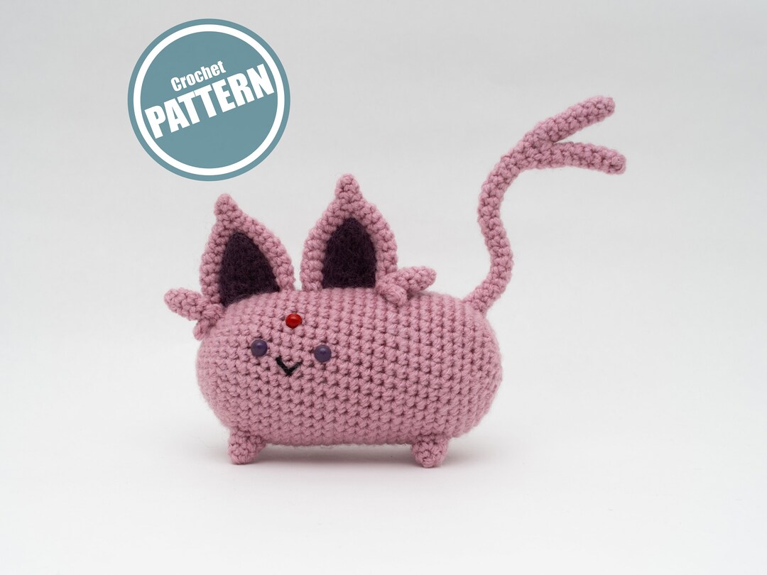 Espebean - Espeon Crochet Pattern PDF: Amigurumi Pokemon Plush ...