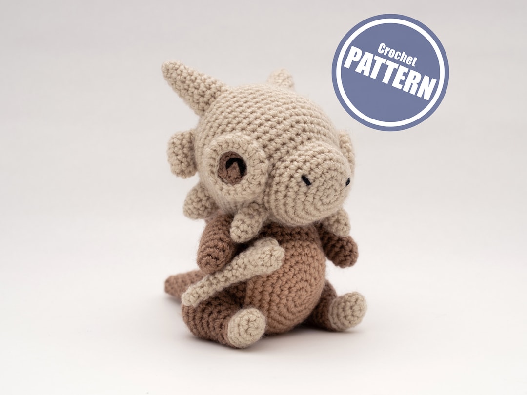 Cubone Pokemon Amigurumi Crochet Pattern - Digital PDF Download for ...