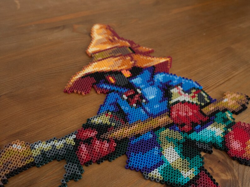 Vivi Black Mage Perler Bead Art From Final Fantasy IX - Etsy