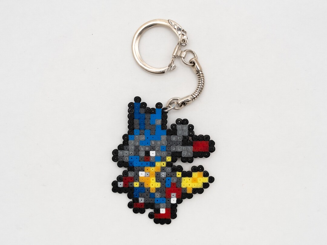 Mega Lucario Pokemon Keychain - Etsy