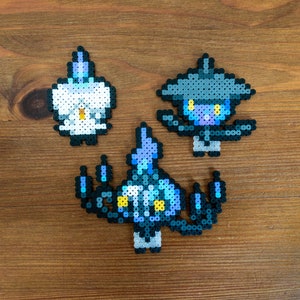Litwick, Lampent and Chandelure Pokemon Figures, Pokemon Gifts, Pixel ...