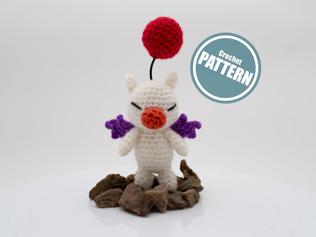 Mini Moogle Crochet Pattern: Final Fantasy Amigurumi (PDF Pattern) - Etsy