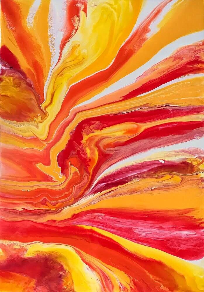 5 Perfect abstract painting red orange yellow You Can Save It Without A ...