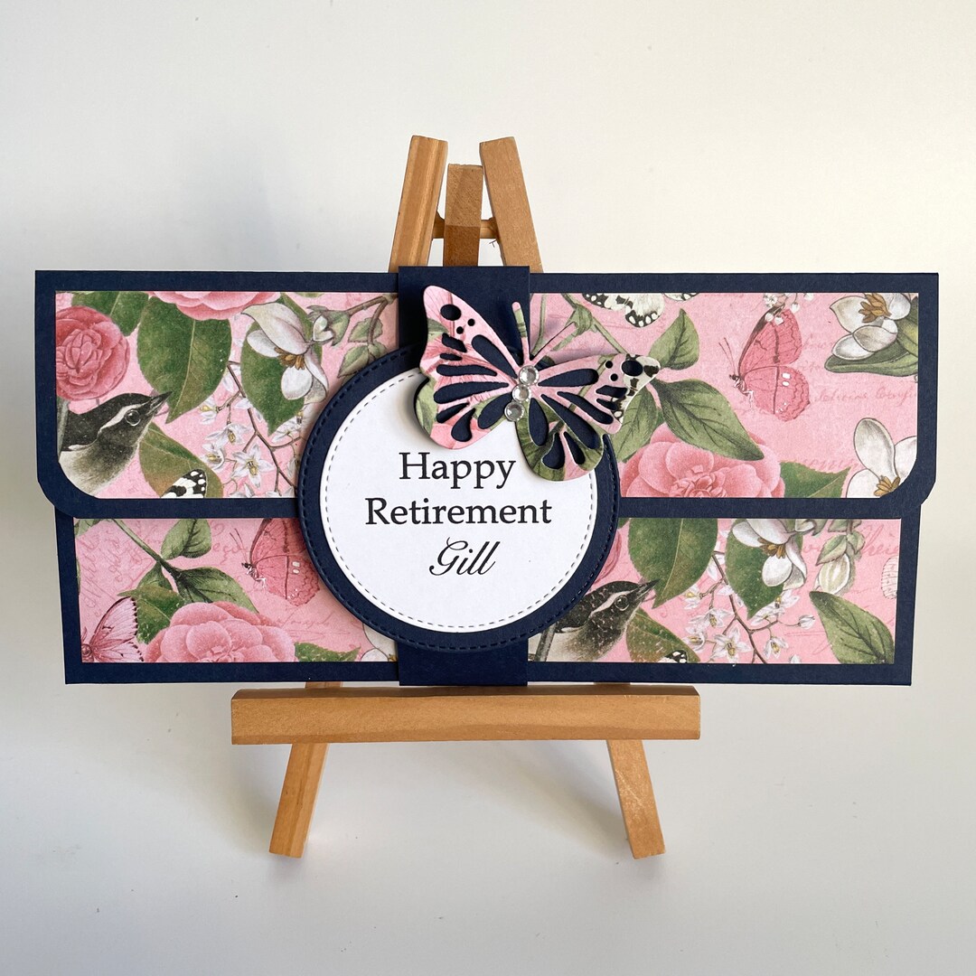 Retirement Money Envelope. Personalised Retirement Cash Wallet ...