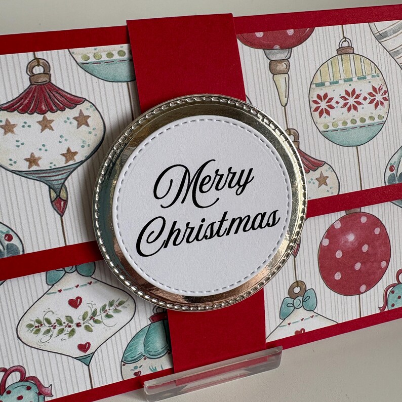 Christmas Money Envelope. Christmas Gift Wallet. Handmade. Red and ...