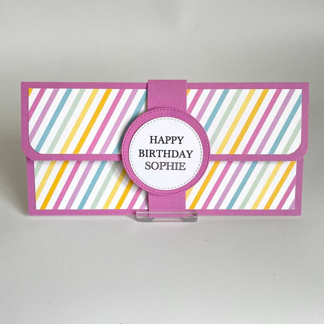 Personalised Birthday Money Envelope. Cash Wallet. Handmade. Birthday ...