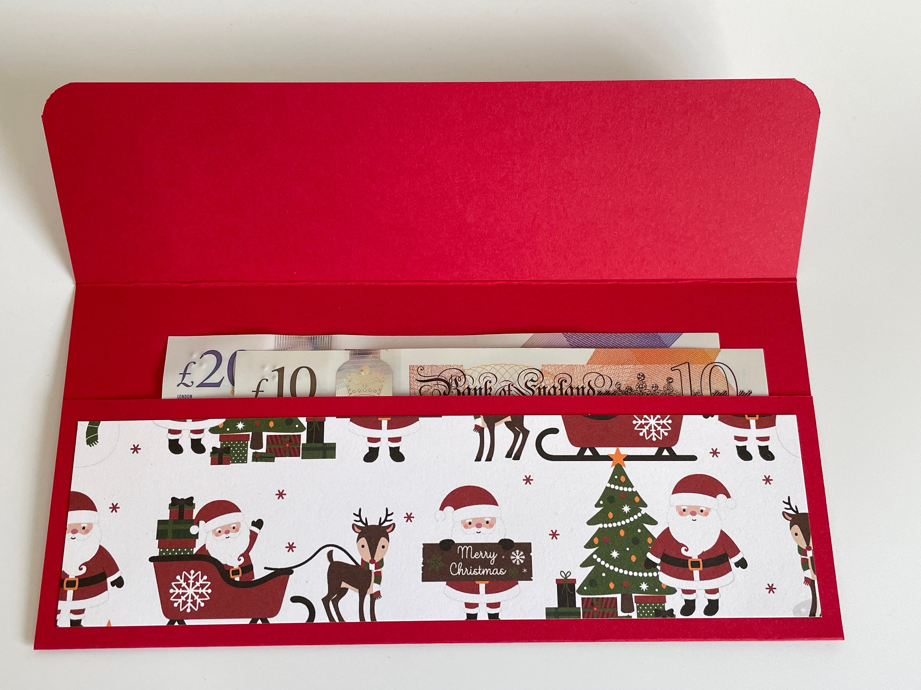 Christmas Money Envelope. Handmade Christmas Money Wallets. - Etsy UK