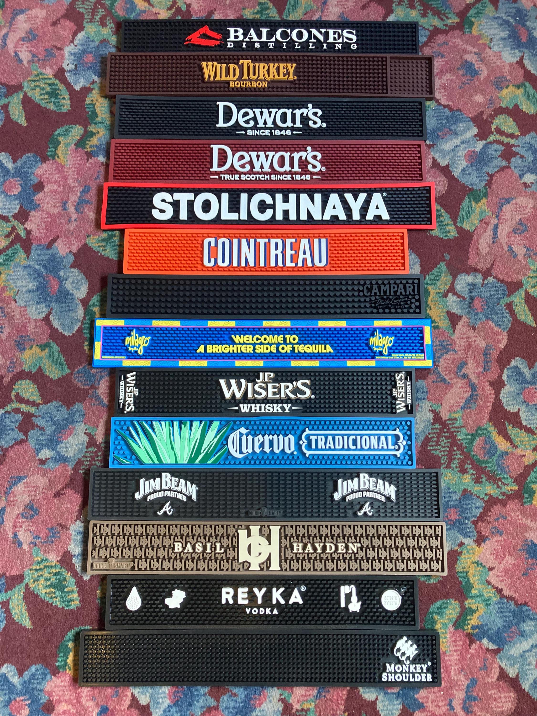 Bar Mats/spill Mats, Home Bar , Man Cave, Tiki Bar, Resturant, Bar, Pub ...