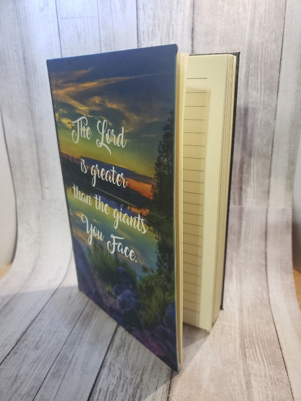 Personalized journal Custom Binder quote on a book | Etsy