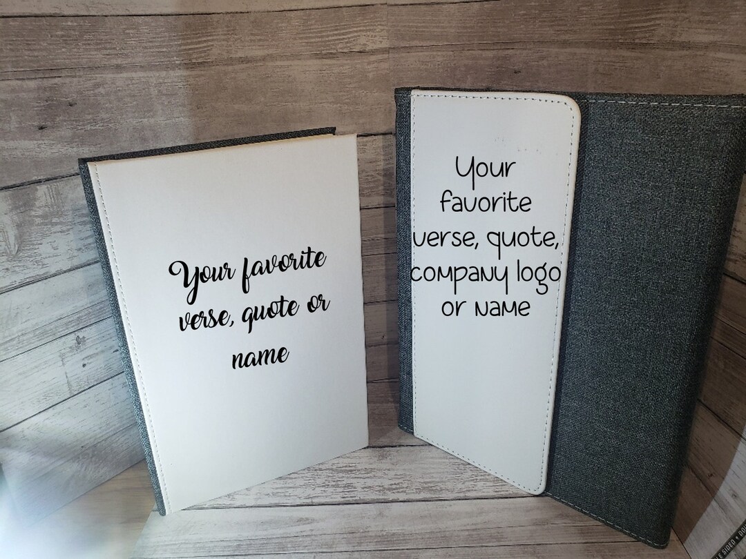 Personalized Journal Custom Binder Quote on a Book - Etsy