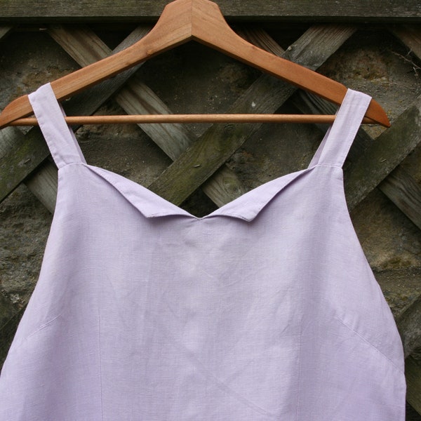 Purple Linen Dress - Etsy