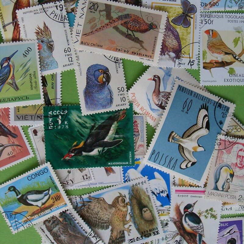 Vintage Bird Stamps - Etsy